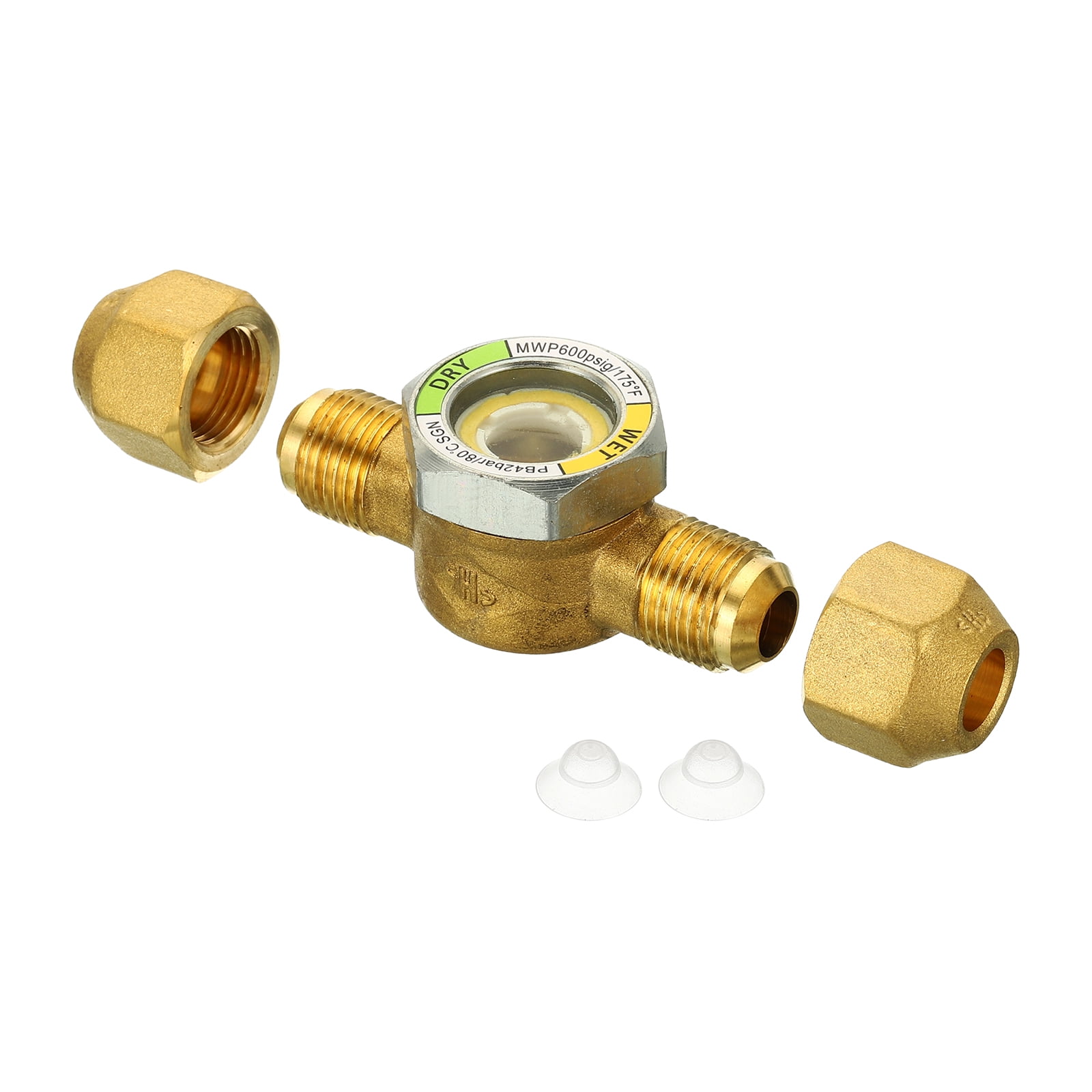 Sight Glass 3/8 x 3/8 SAE Universal Liquid Moisture Indicator for Air ...