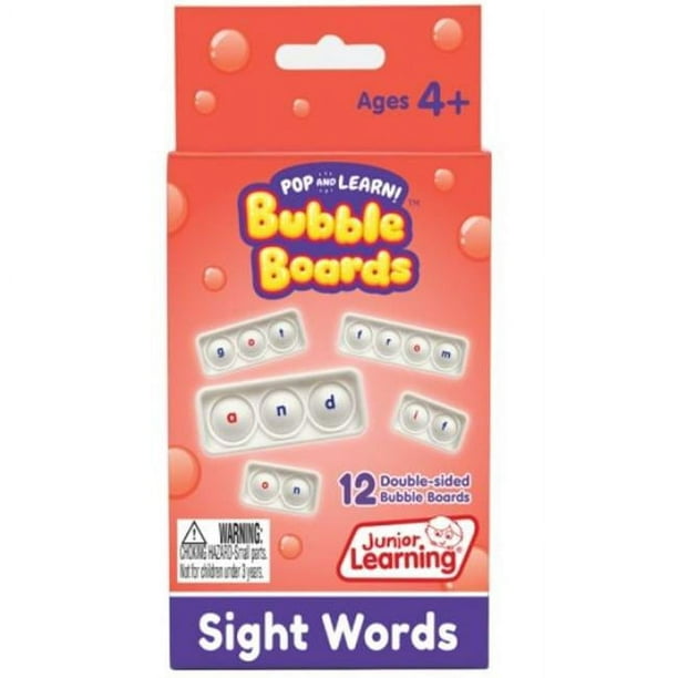 Sight Word Bubble Boards: Junior Learning Pop and Learn Game, Enjoy ...