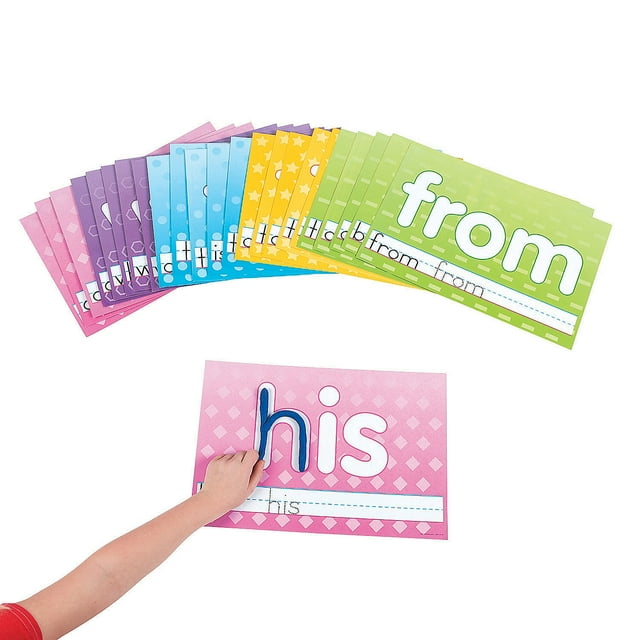 Sight Word Learning Mats - Educational - 25 Pieces - Walmart.com