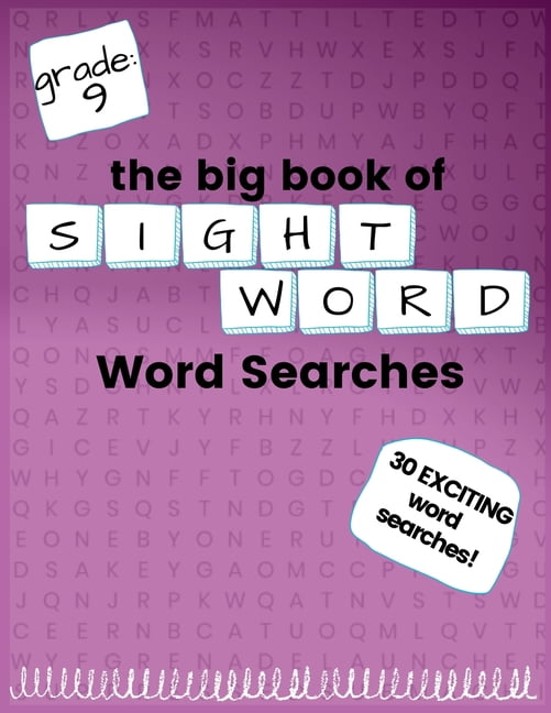 Sight Word Searches: The Big Book of NINTH GRADE "Sight Word" Word ...