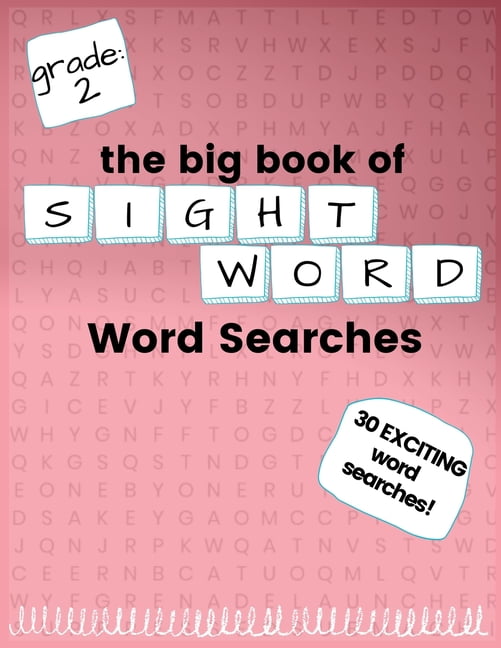 Sight Word Searches The Big Book of SECOND GRADE "Sight Word" Word ...