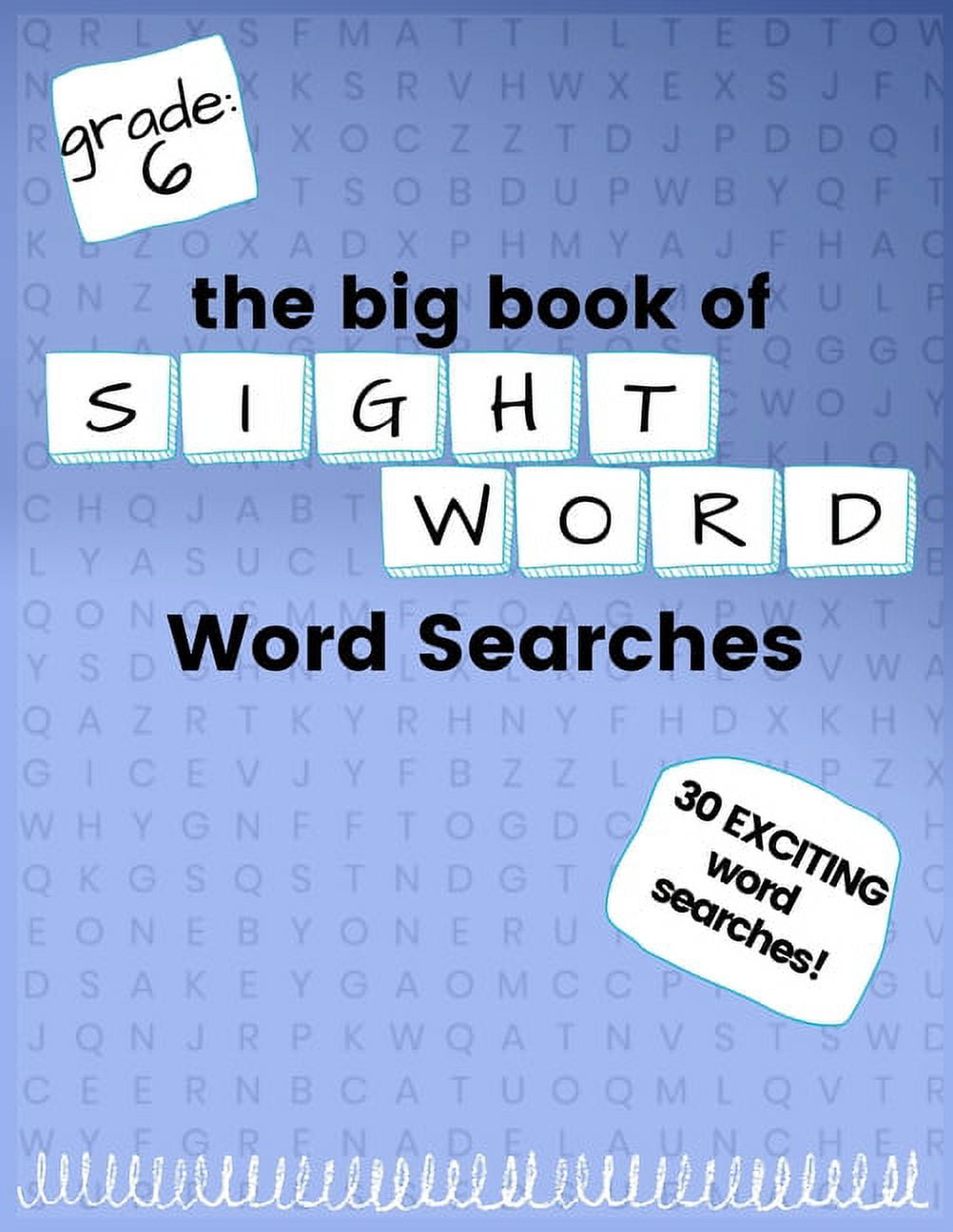 Sight Word Searches The Big Book of SIXTH GRADE "Sight Word" Word ...
