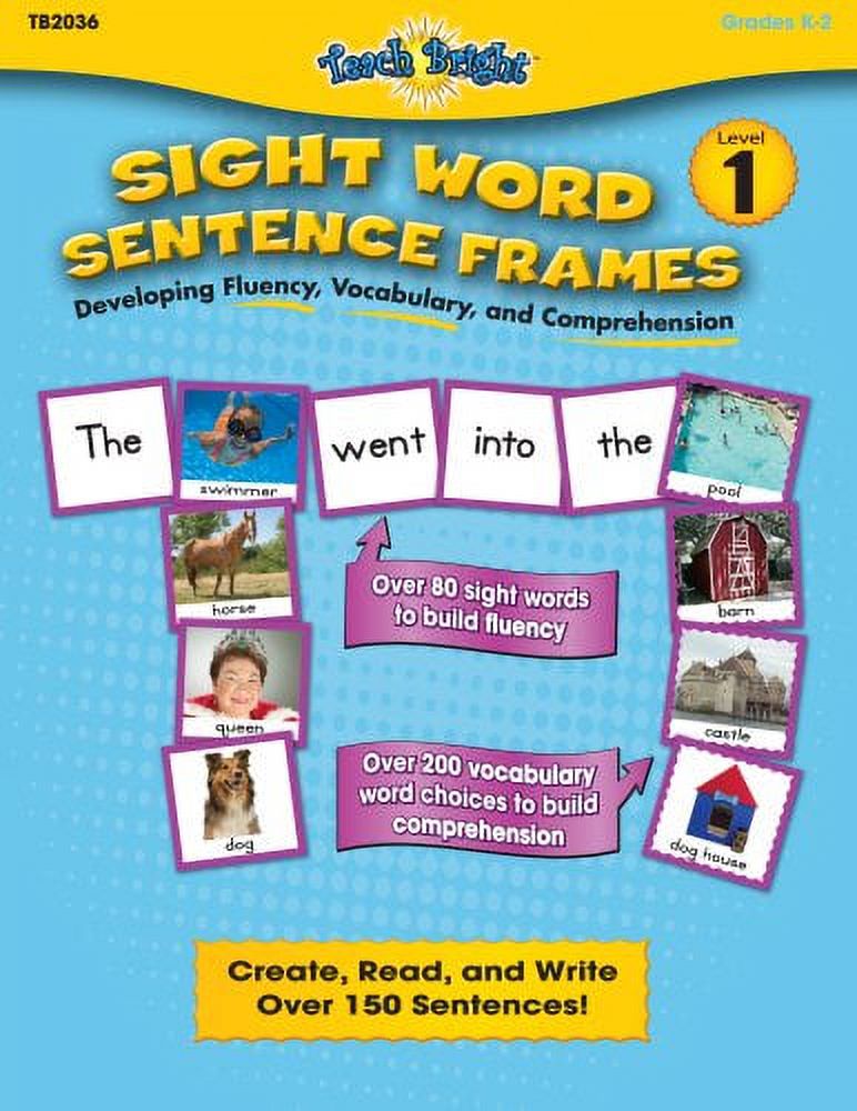 Pre-Owned Sight Word Sentence Frames Level 1 (Grades K-2) (Paperback ...