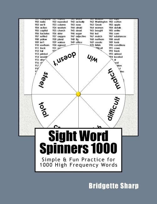 Sight Word Spinners 1000: Simple & Fun Practice for 1000 High Frequency ...