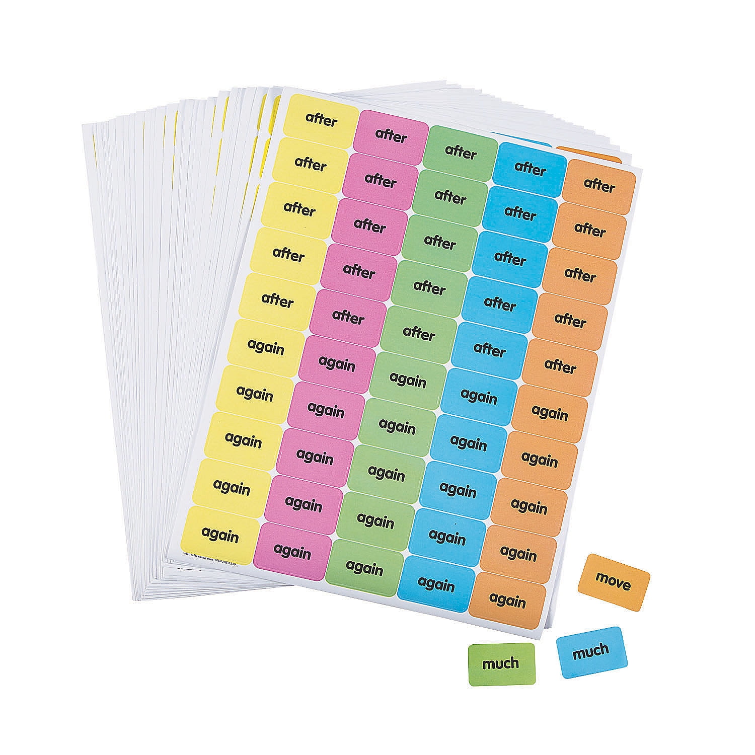 Sight Word Sticker Sheets 101-200 - Stationery - 50 Pieces - Walmart.com