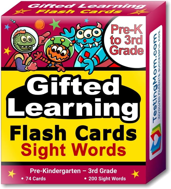 Sight Words Flash Cards - Ages 4-10, First Words Flash Cards, High ...