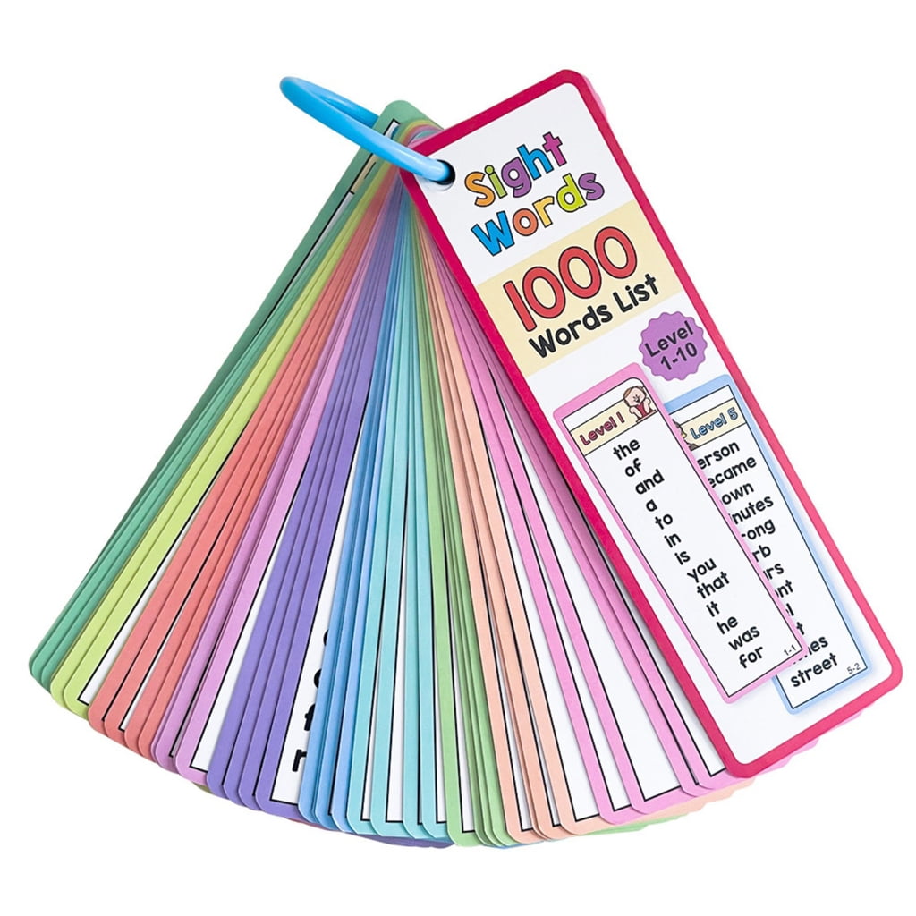 Sight Words Flash Cards Language Learning Tool High Frequency Word ...