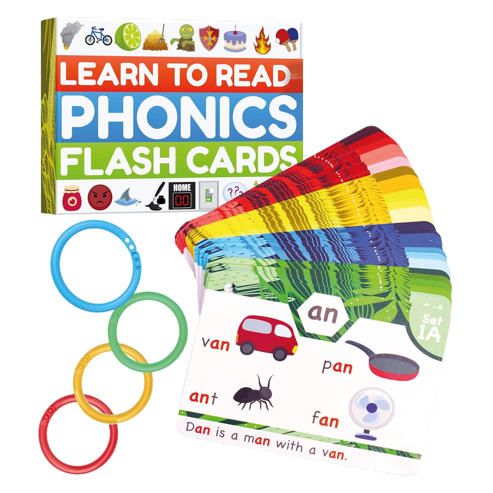 Sight Words Flash Cards, Learn To Read In 20 Stages, Digraphs CVC ...