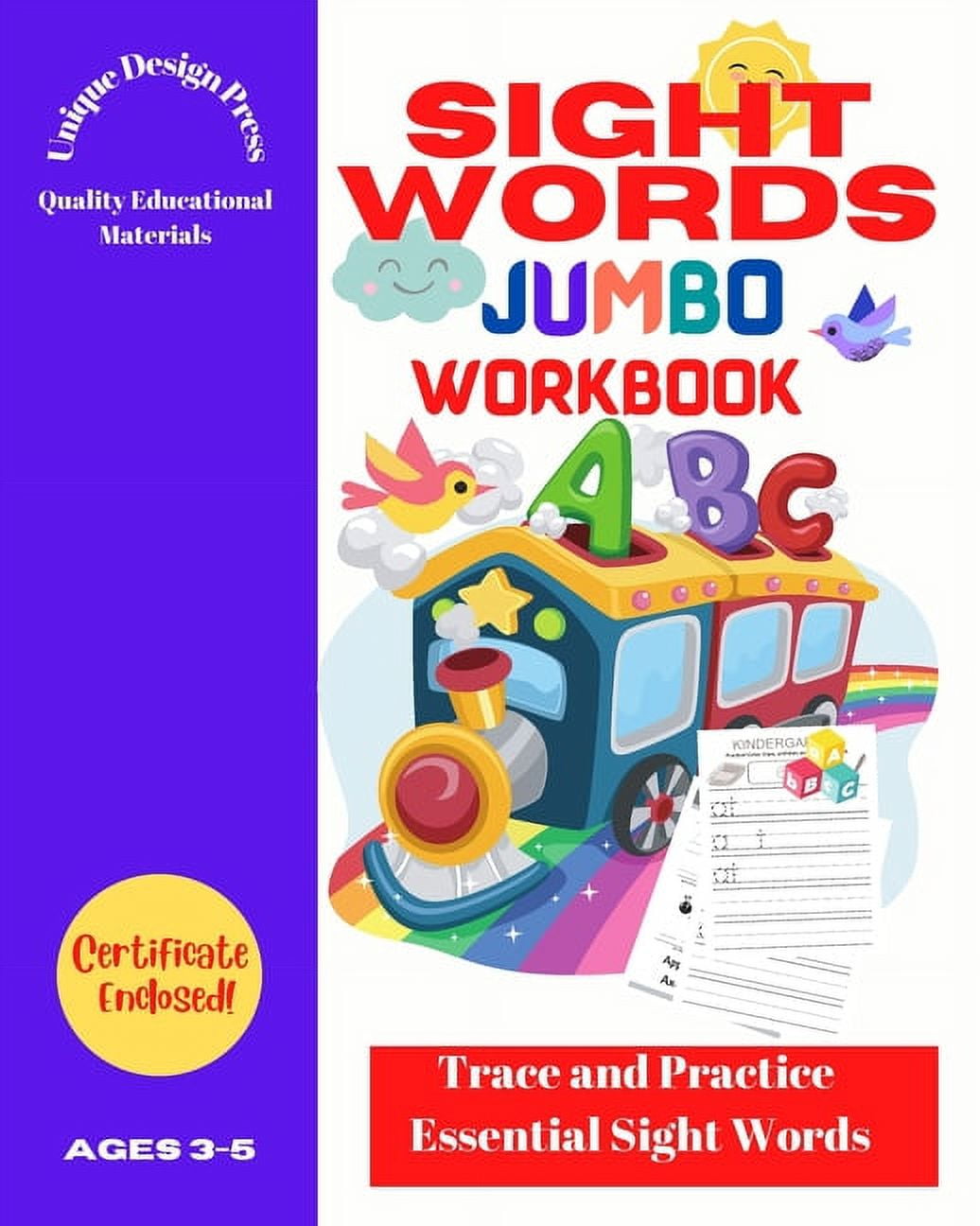 Sight Words Jumbo Workbook: Trace and Practice Essential Words (for Pre ...