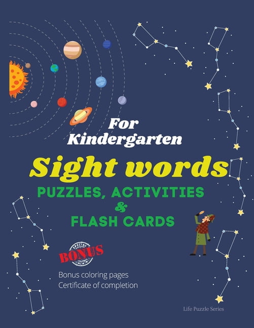 Sight Words Puzzles ,Activities & Flashcards: For Kindergarten ...