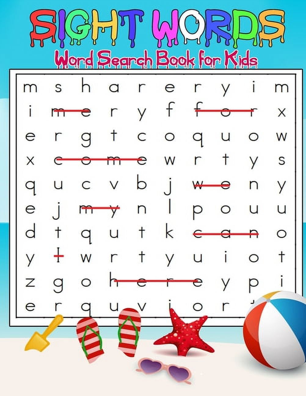 Sight Words Word Search Book for Kids: High Frequency Words Activity ...
