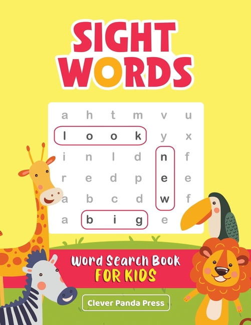 Sight Words Word Search Book for Kids: High-Frequency Words Activity Book - Dolch Sight Words ...