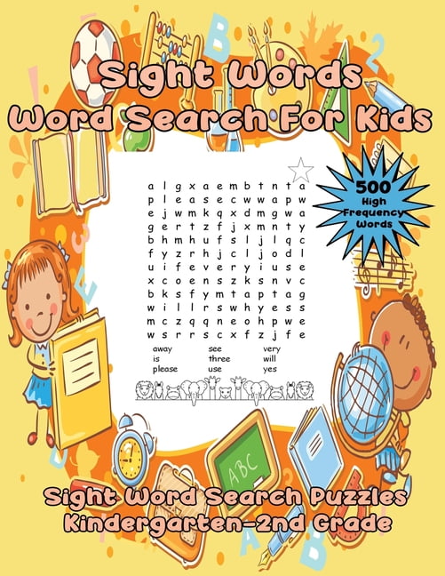 Sight Words Word Search For Kids: 75 Sight Word Search Puzzles ...