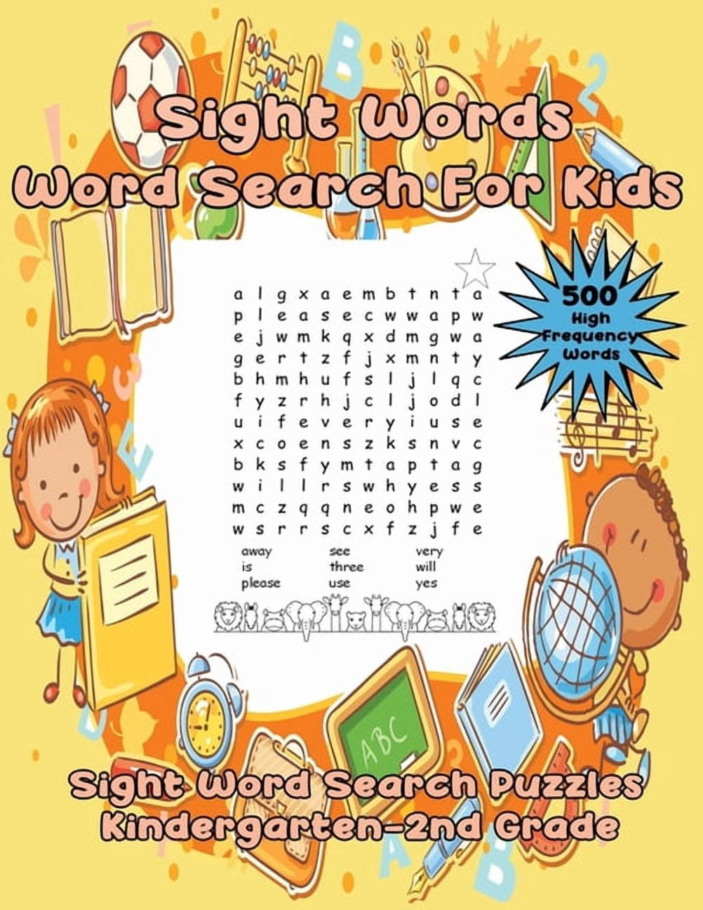 Sight Word Word Search Book Sight Words Word Search For Kids: 75 Sight ...