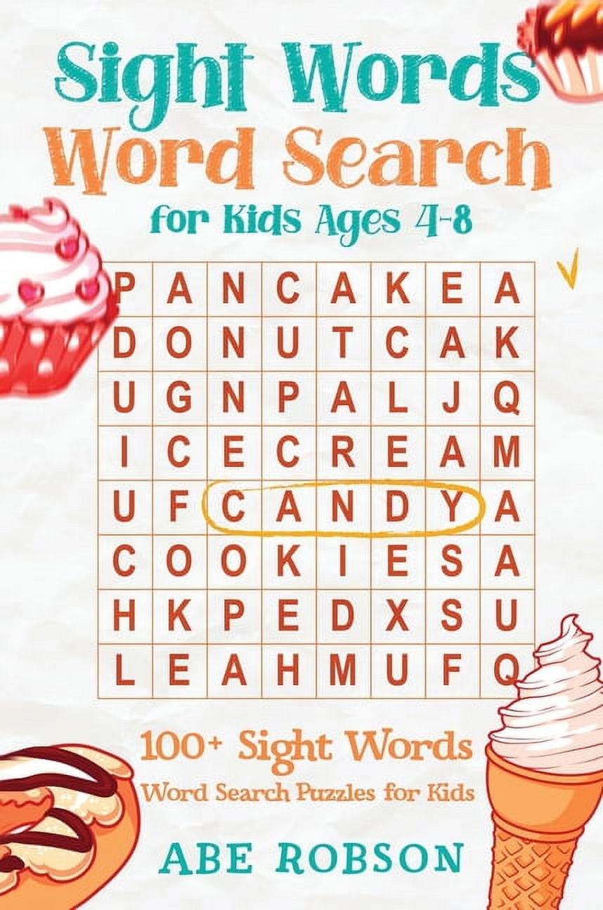 Sight Words Word Search for Kids Ages 4-8: 100+ Sight Words Word Search ...