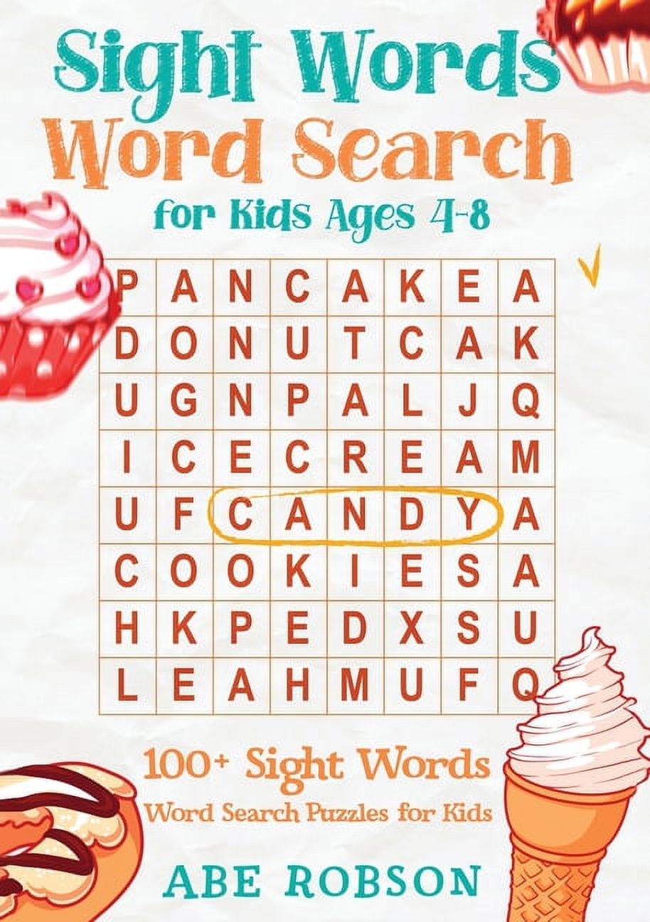 Sight Words Word Search for Kids Ages 4-8: 100+ Sight Words Word Search ...