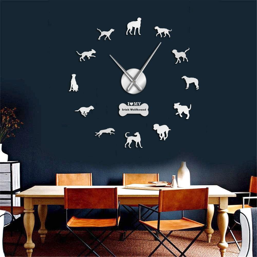 Sighthound Dog Breed Wall Art Stickers Irish Wolfhound DIY Giant Wall ...