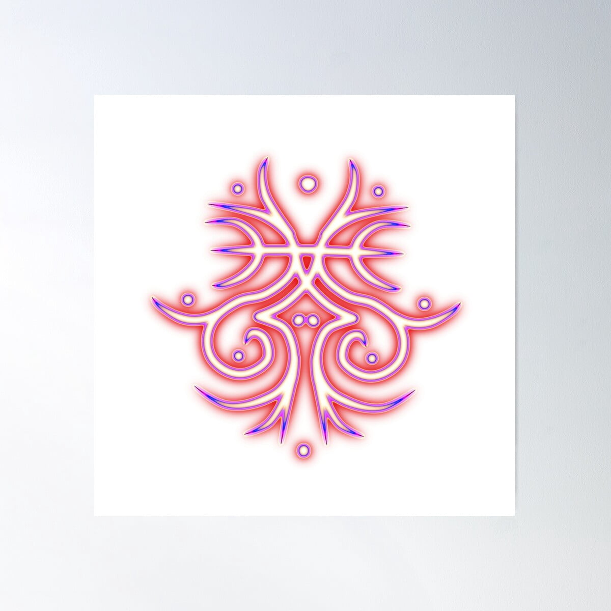 Sigil For Strength And Courage Poster Wall Art, Modern Wall Decor For ...