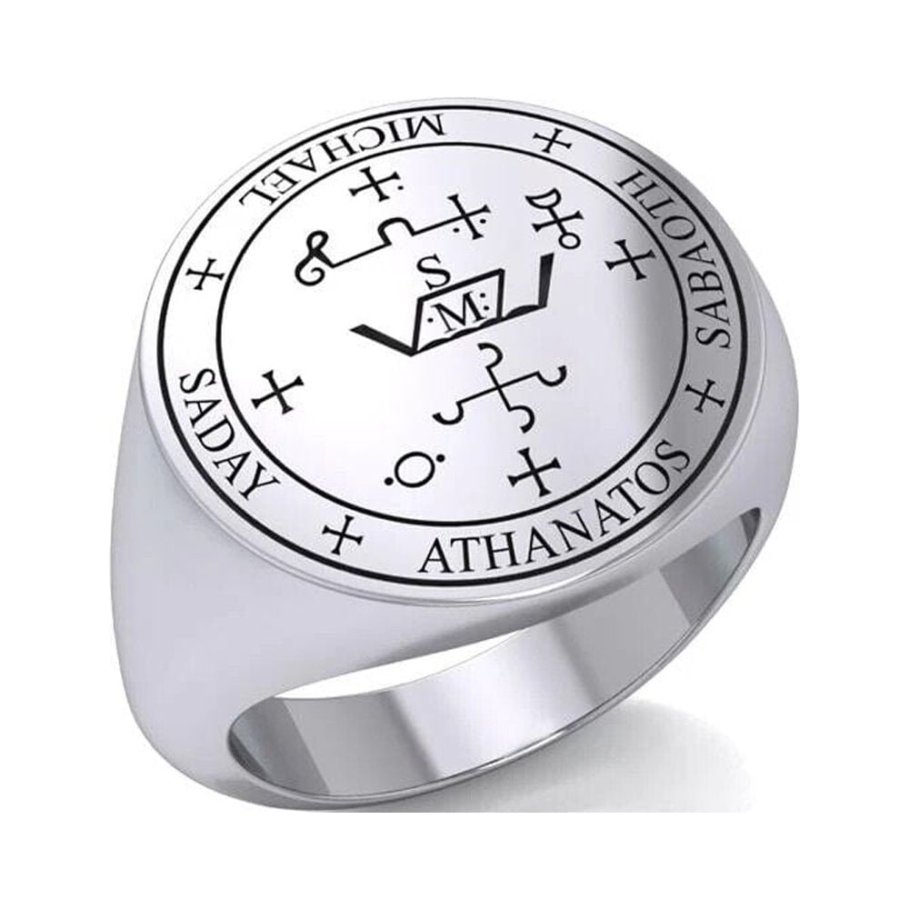 Sigil of Archangel Michael Ring .925 Sterling Silver by Peter Stone ...