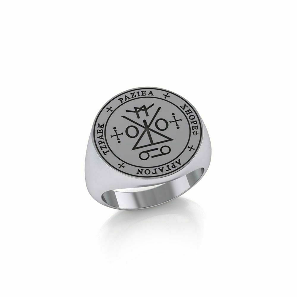 Sigil of Archangel Raziel 925 Sterling Silver Ring Fine Angel Religious ...