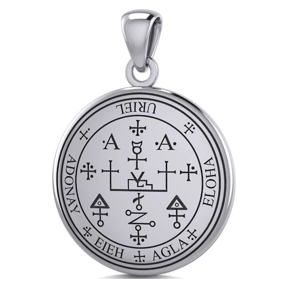 Sigil of Archangel Uriel Pendant 925 Sterling Silver Fine Angel Faith ...