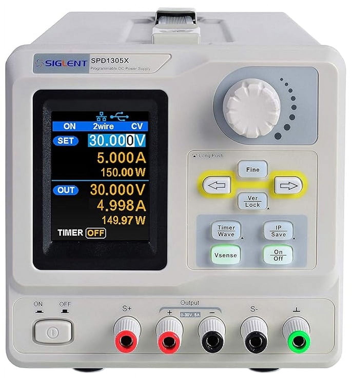 Siglent Programmable DC Power Supply, 1 Channel, 30V / 5A, 150W (SPD1305X) - Walmart.com