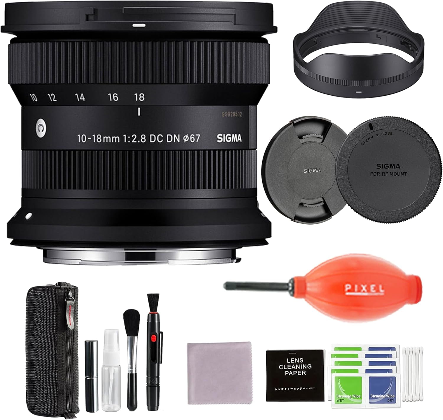 Sigma 10-18mm f/2.8 DC DN Contemporary Lens (Canon RF-S) with Pixel Advance Accessories and ...