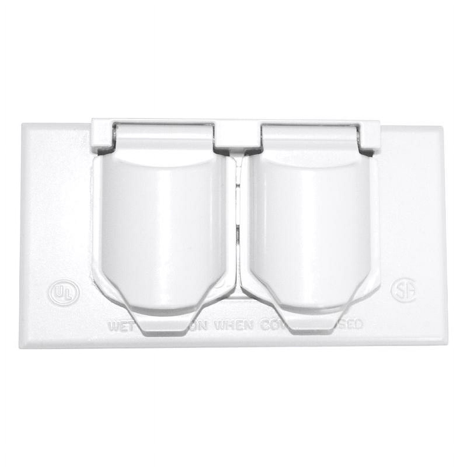 Sigma Electric 14245WH 1-Gang Horizontal Duplex Cover, White - Walmart.com