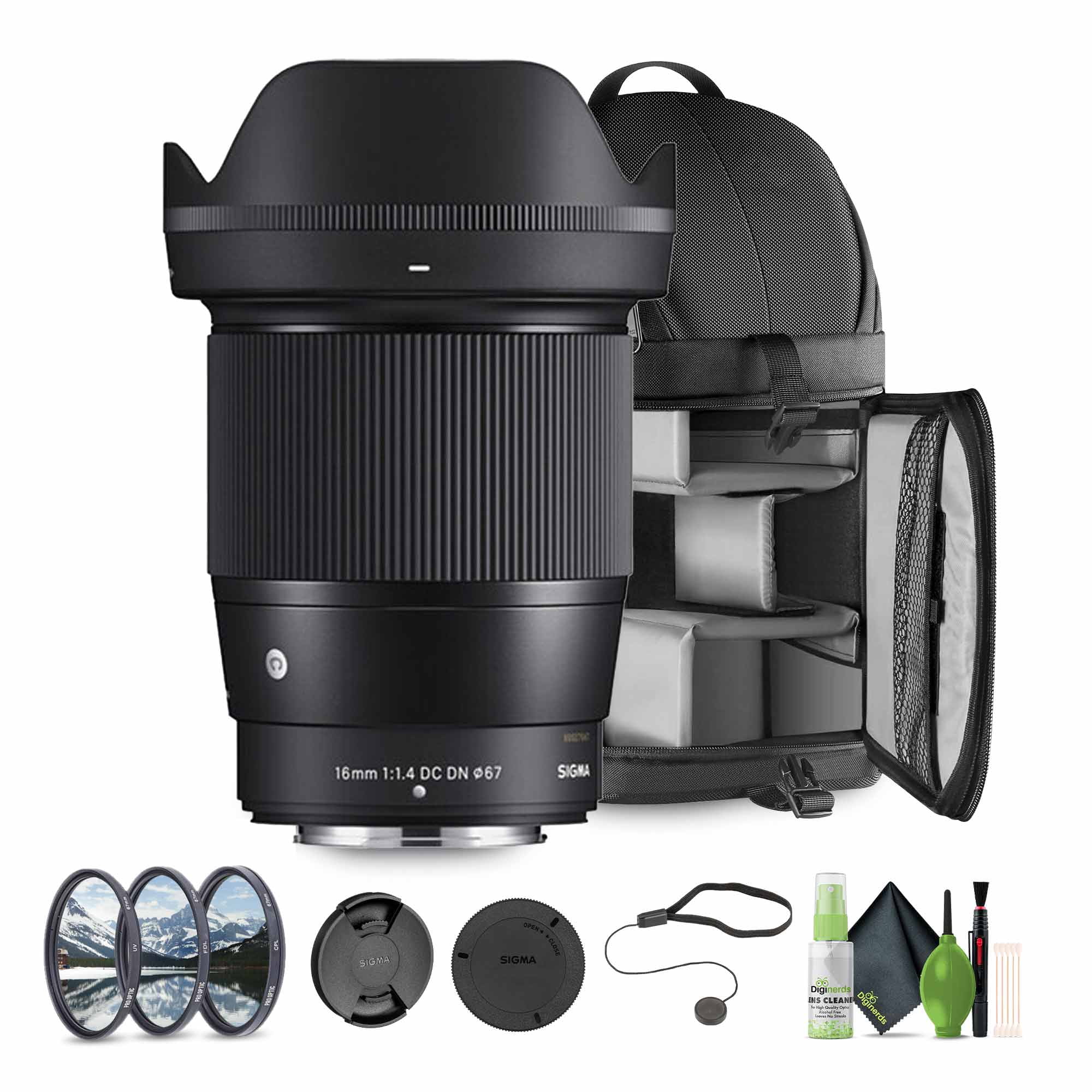 Sigma 16mm f/1.4 DC DN Contemporary Lens Nikon Z (Part #402973) Bundle ...