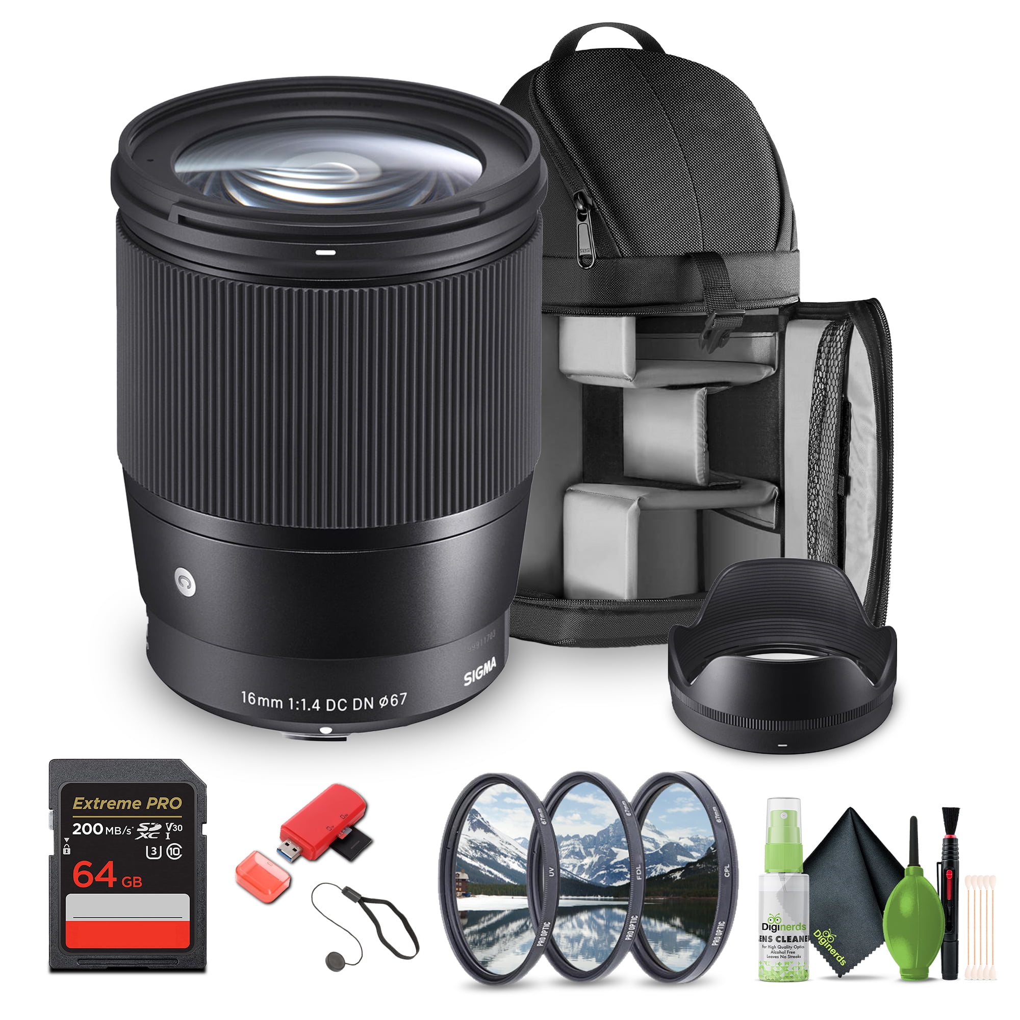 Sigma 16mm f/1.4 DC DN Contemporary Lens for Sony E Mount (MFR Part ...