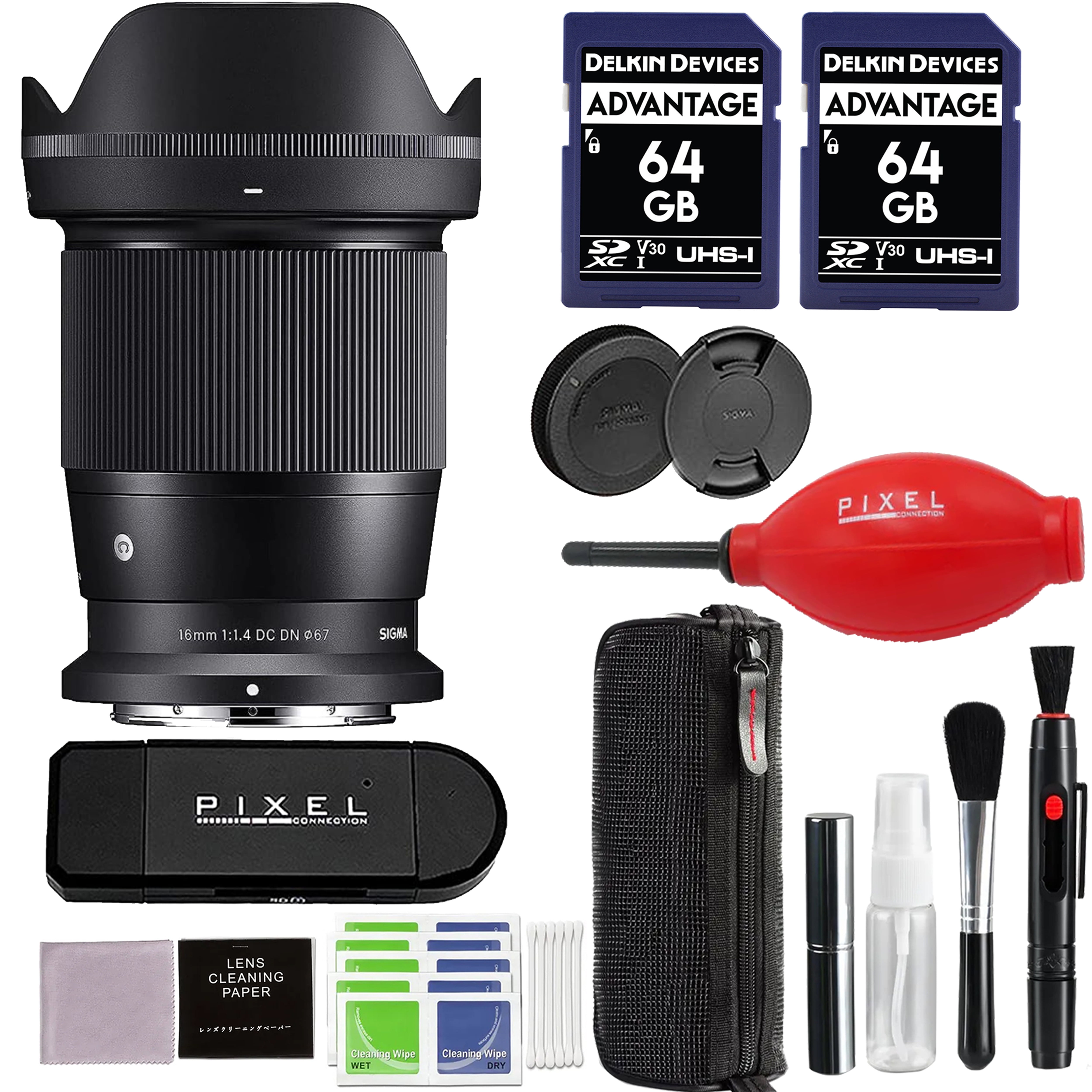 Sigma 16mm f/1.4 DC DN Contemporary Lens for Nikon Z Mount with Advanced Accessory & Travel ...