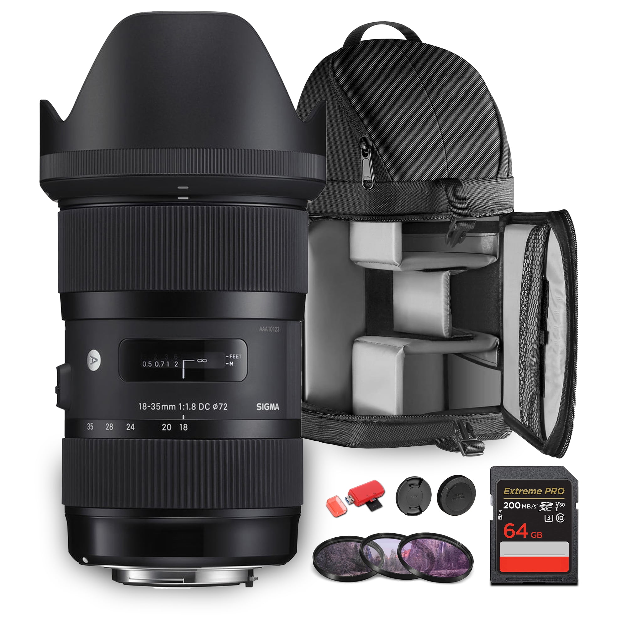 Sigma 18-35mm f/1.8 DC HSM Art Lens for Canon EF (MFR Part # 210-101 ...