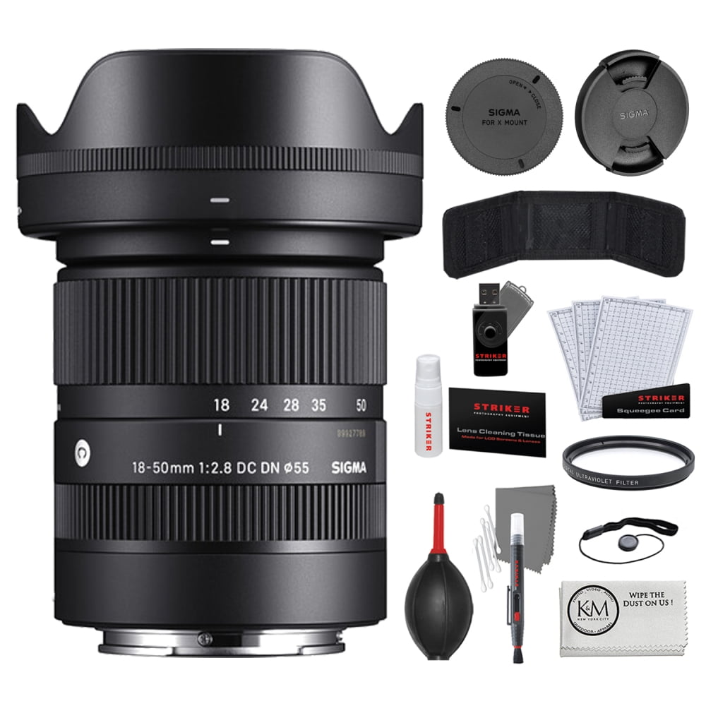 Sigma 18-50mm f/2.8 DC DN Contemporary Lens |Sony E-Mount Bundle with ...