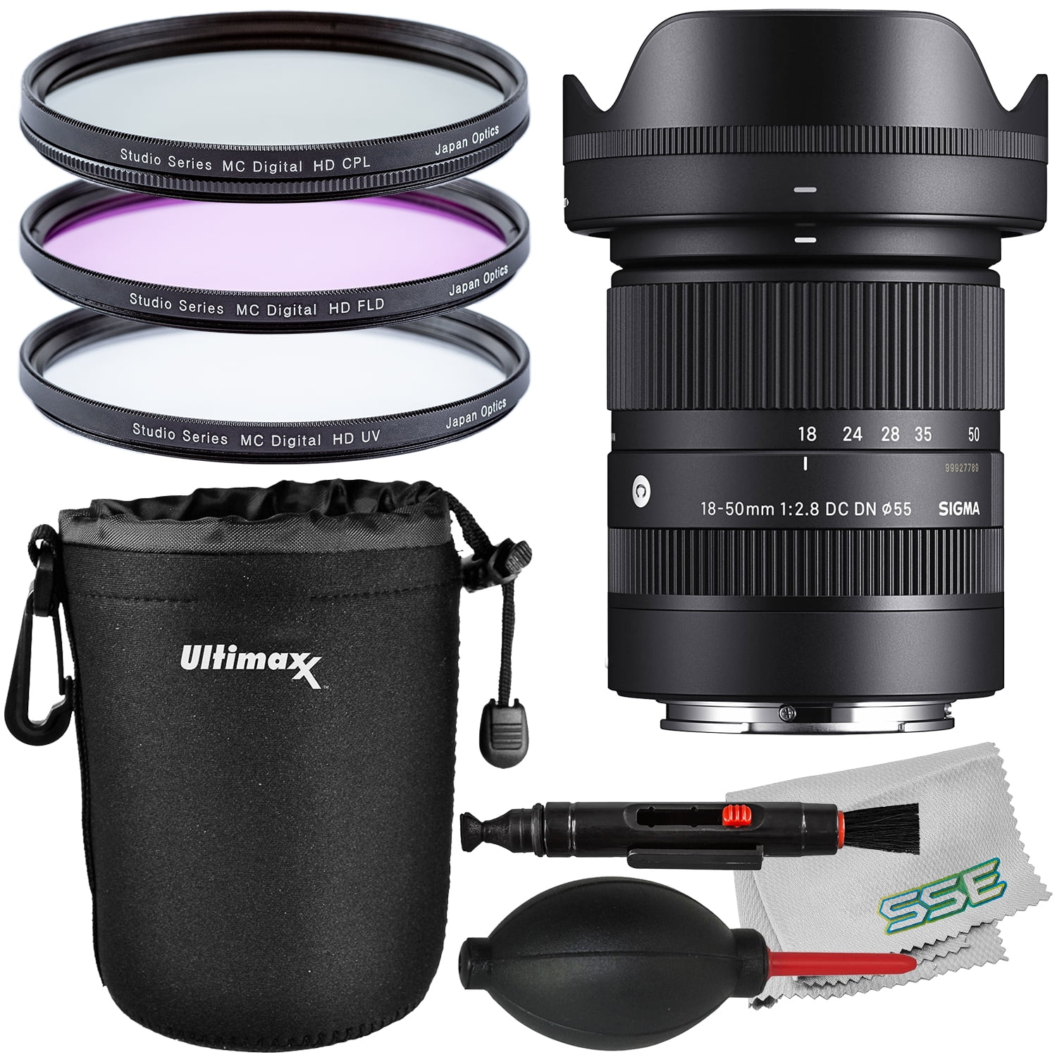 Sigma 18-50mm f/2.8 DC DN Contemporary Lens for Sony E with Starter ...