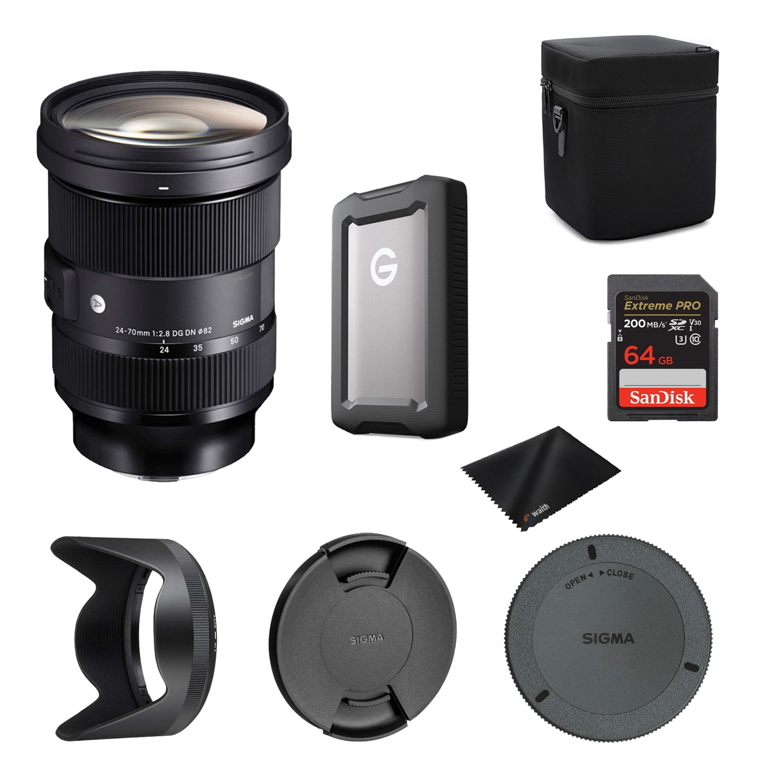 Sigma 24-70mm F2.8 DG DN Art Lens for Sony E with Professional 1TB ...
