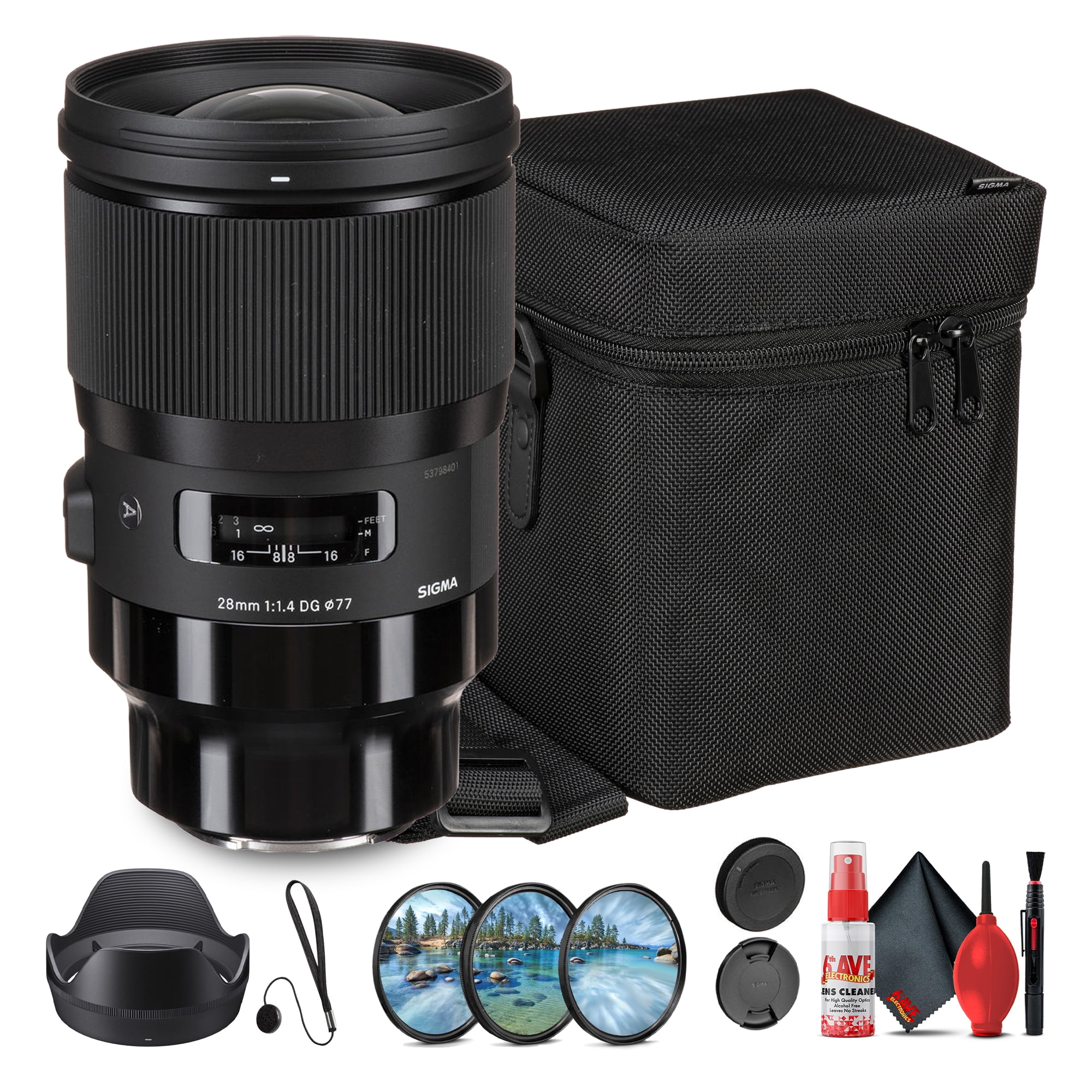 Sigma 28mm f/1.4 DG HSM Art Lens for Sony E, Full-Frame Wide-Angle ...