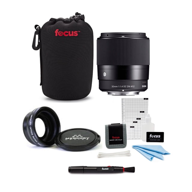Sigma 30mm f/1.4 DC DN Prime Lens Bundle for Sony E-Mount Cameras ...