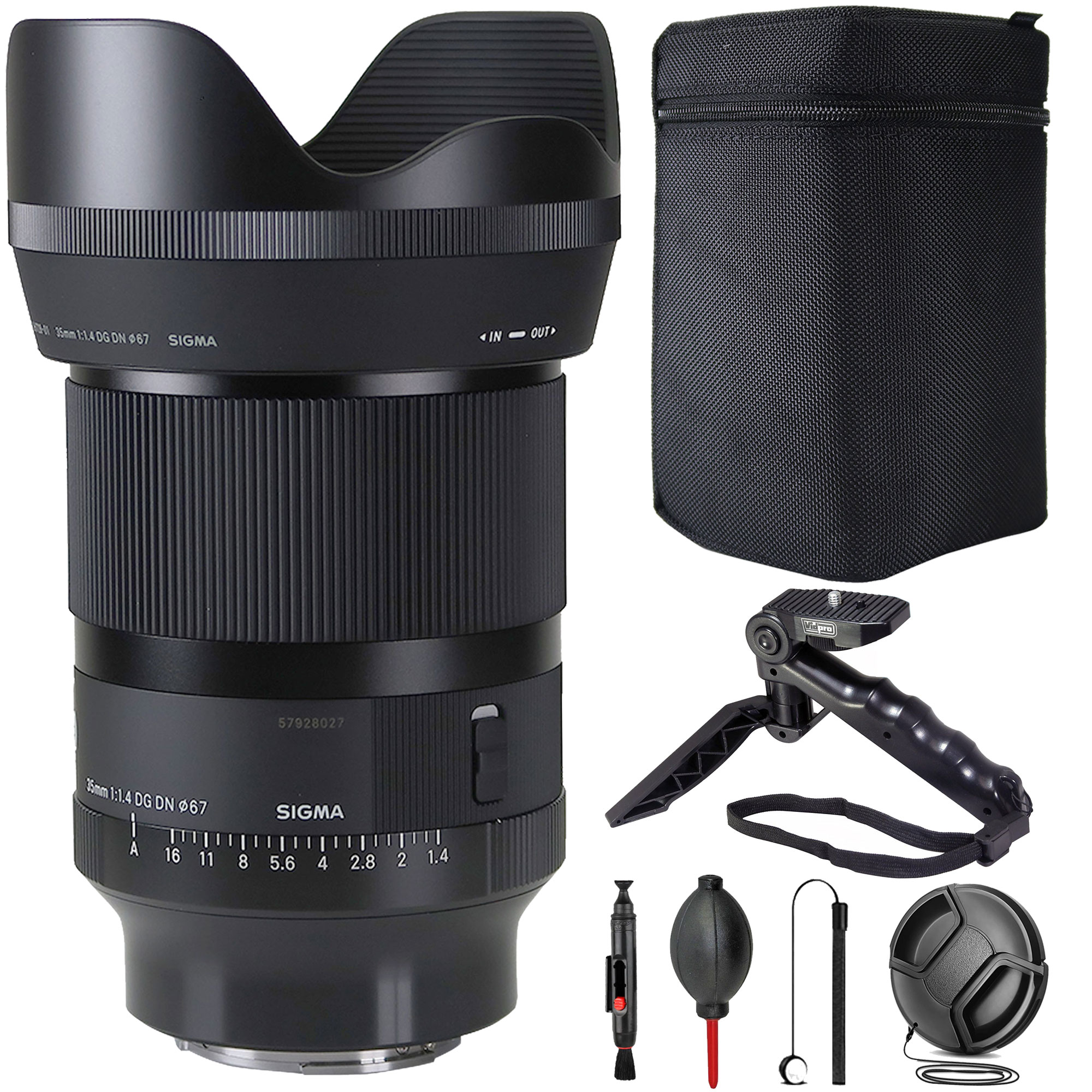 Sigma 35mm f/1.4 DG DN Art Lens for Sony E with Camera Lens Accessory ...