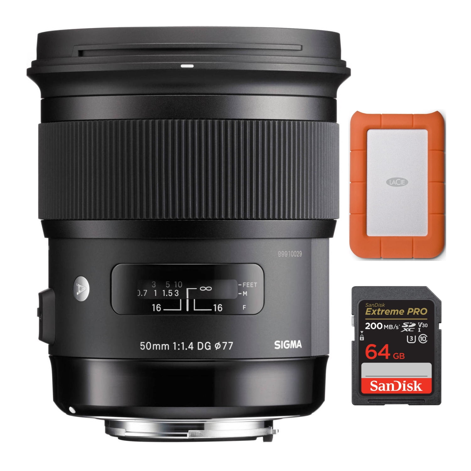 Sigma 50mm f14 DG HSM Art Lens for Canon with Hard Drive and 64GB ...