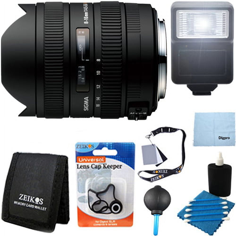 Sigma 8-16mm f/4.5-5.6 DC HSM FLD AF Ultra Wide Zoom Lens for APS-C ...
