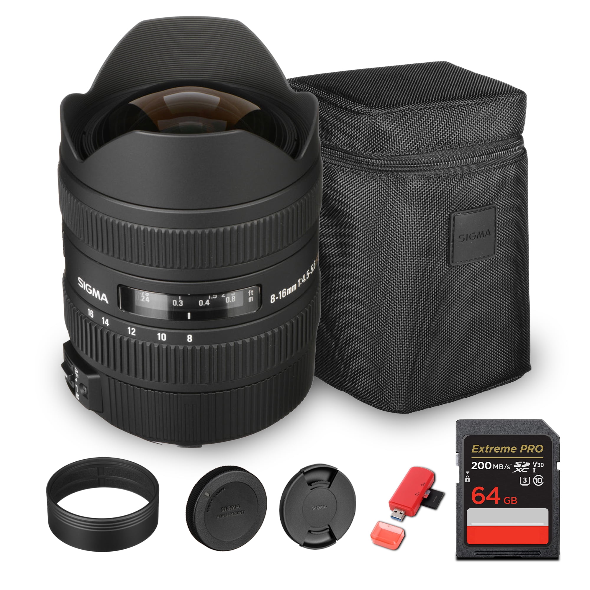 Sigma 8-16mm f/4.5-5.6 DC HSM Lens for Canon EF (MFR Part # 203101 ...