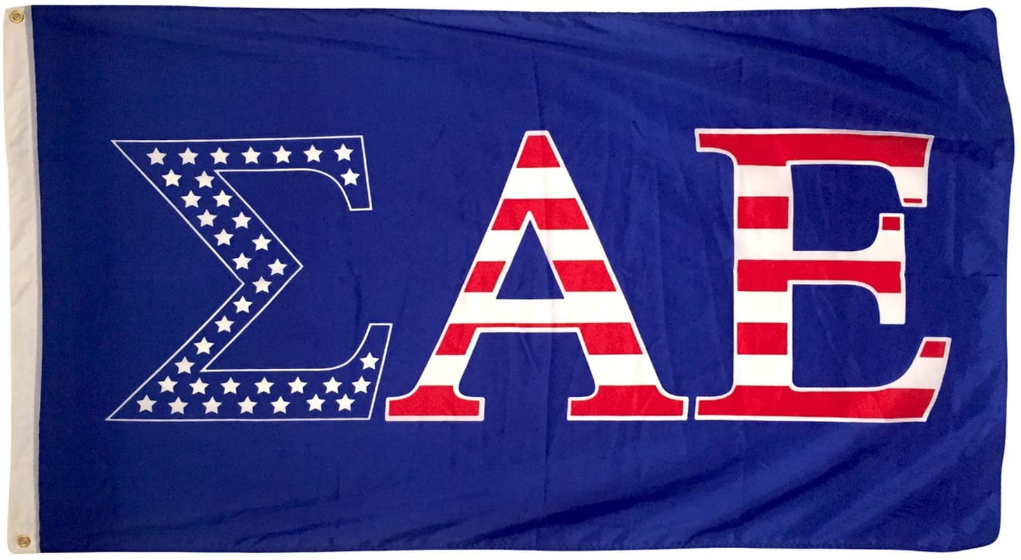 Sigma Alpha Epsilon USA Letter Fraternity Flag Greek Banner 3 feet x 5 ...