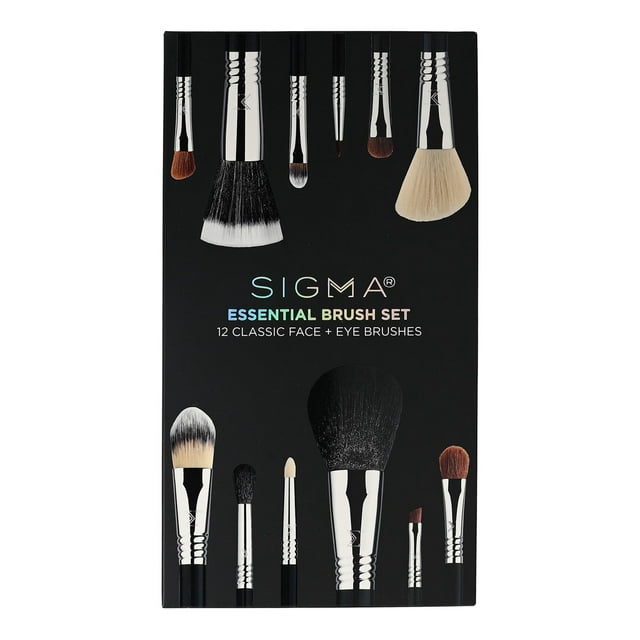 Sigma Beauty Essential Vegan Makeup Brush Set - Foundation, Contour ...