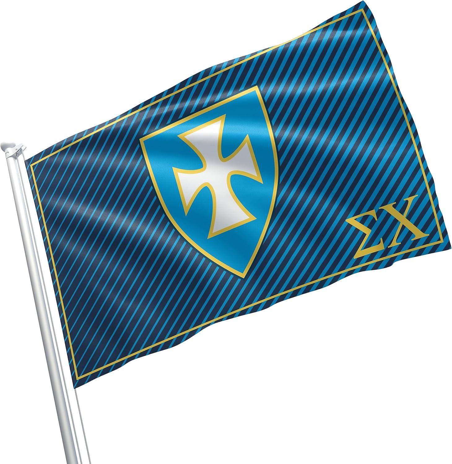 Sigma Chi Fraternity Flag, 3Ply Polyester Heavy Duty Double Sided ...