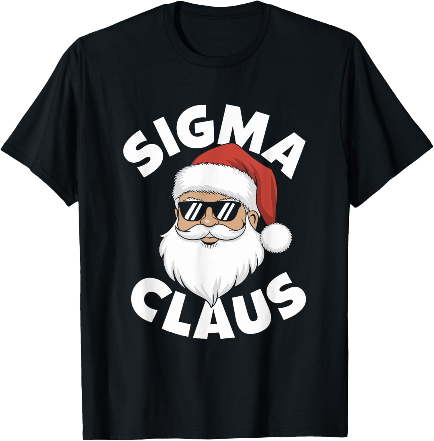 Sigma Claus Cool Santa Funny Christmas Rizz Rizzler Meme T-Shirt ...