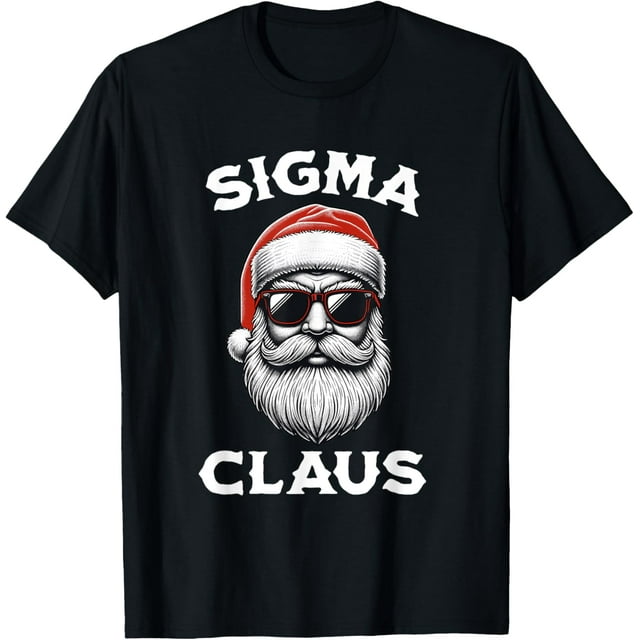 Sigma Claus Santa Funny Christmas Rizz Male The Rizzler Meme T-Shirt ...