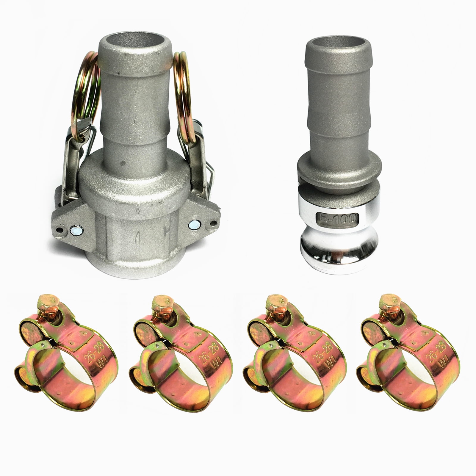 Sigma E100 100C 1" Aluminum Female Male Camlock Hose Barb Coupler ...