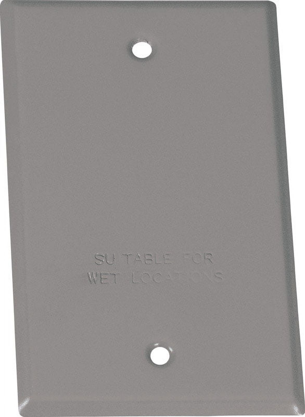 Sigma Electric 1-Gang Rectangle Metal Weatherproof Electrical Box Cover ...