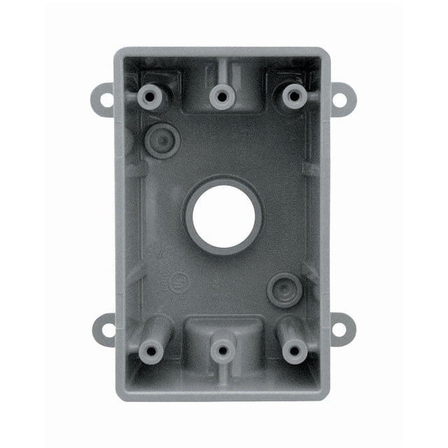 Sigma Electric 14110 Plastic Rectangle 1 Gang Box Cover Gray - Walmart ...
