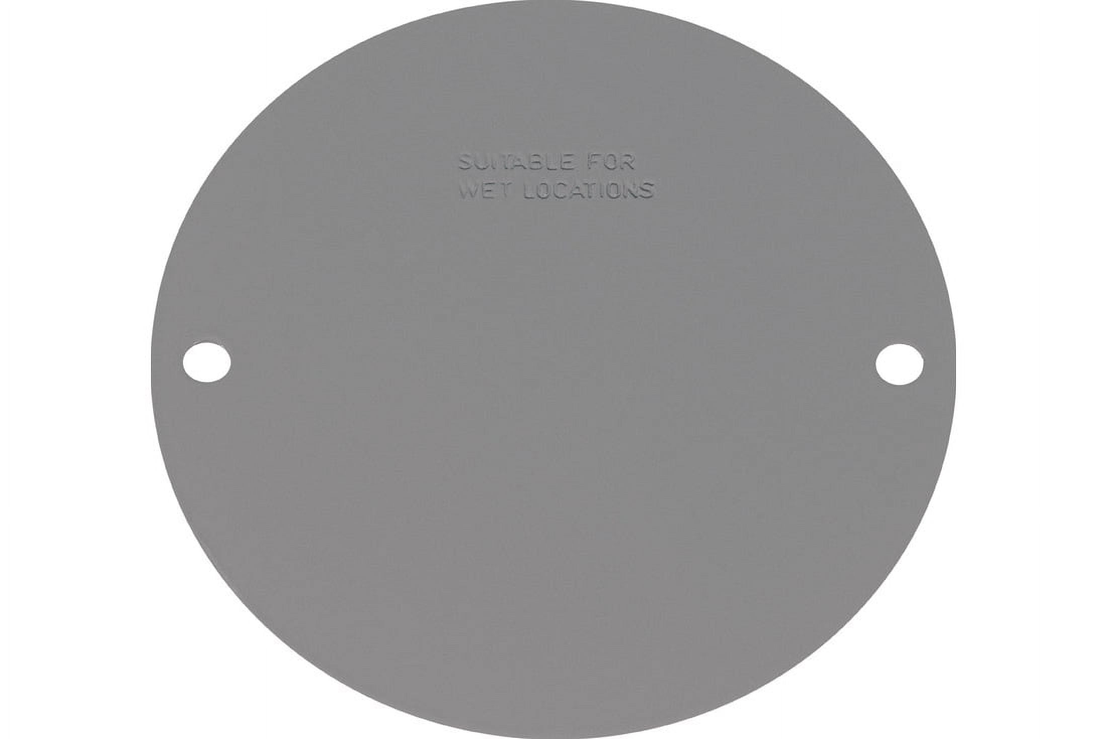 Sigma Electric Gray 14241 Round Blank Stamped Cover - Walmart.com